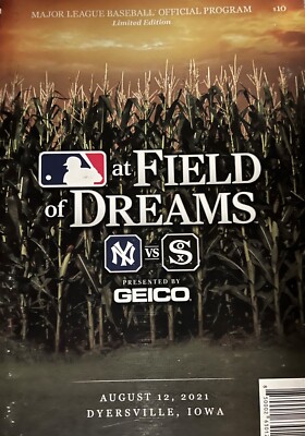 2021 FIELD OF DREAMS GAME DAY PROGRAM CHICAGO WHITE SOX N.Y. YANKEES ...