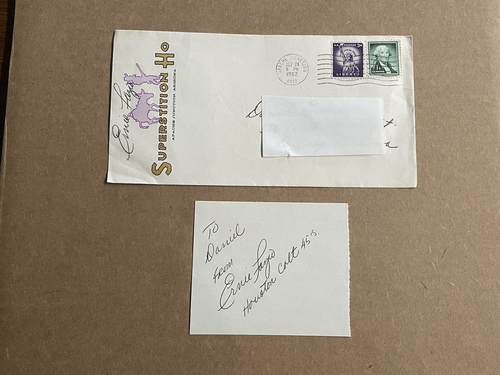 Ernie Fazio Houston Colt 45's Signed Letter/Note | eBay