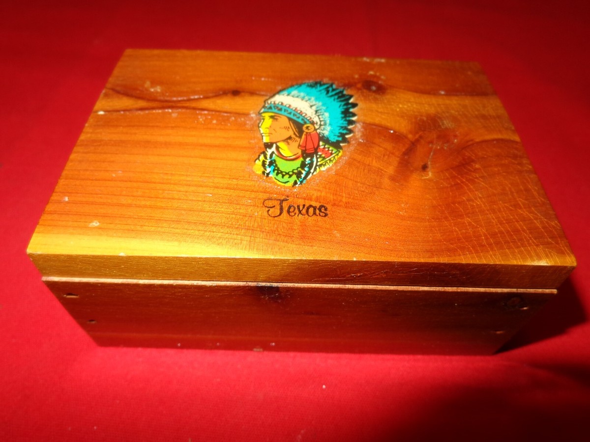 Native American Jewelry Box Cedar Osage Made Native American Cedar