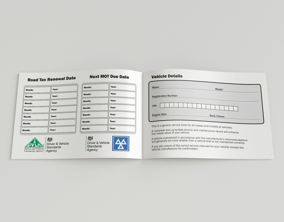 Service Book Car History Handbook Blank Audi A1 A3 A4 A5 A6 TT Q3 Q5 Q7 ...