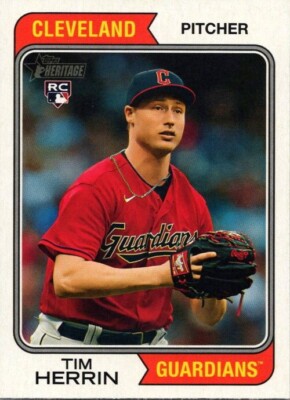 2023 Topps Heritage High Number TIM HERRIN #639 Rookie RC Cleveland ...