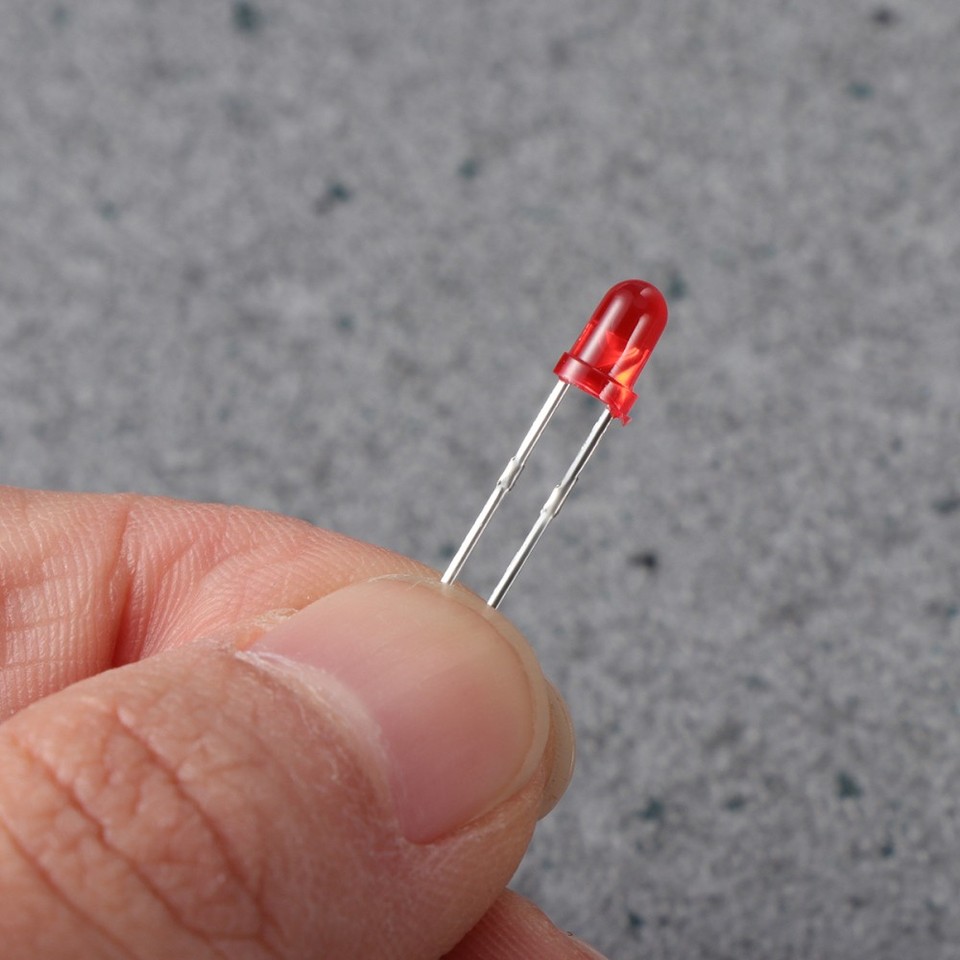 120 Pcs Celectrical Component Light Emitting Diode, Resistors Diffused ...