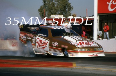 35MM NHRA SLIDE - ED MCCULLOCH MILLER HIGH LIFE FUNNY CAR BURNOUT #16VR ...