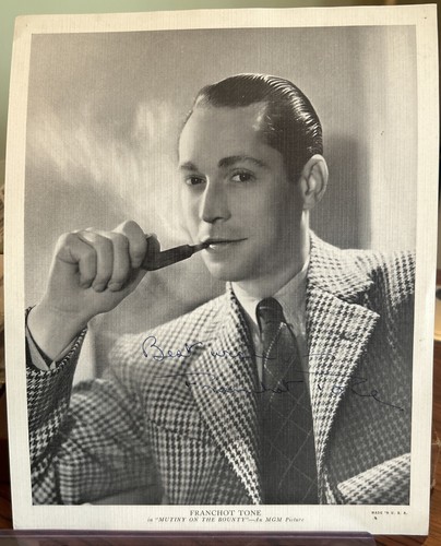 Original 8x10 Signed Press Photo Franchot Tone Mutiny on the Bounty ...