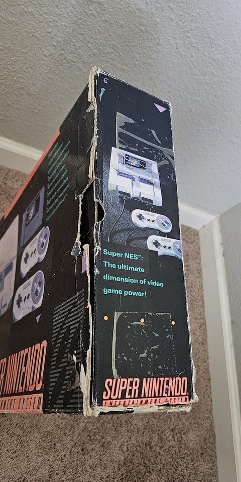 Super Nintendo SNES Super Set Complete In Box + Inserts + Super Mario ...