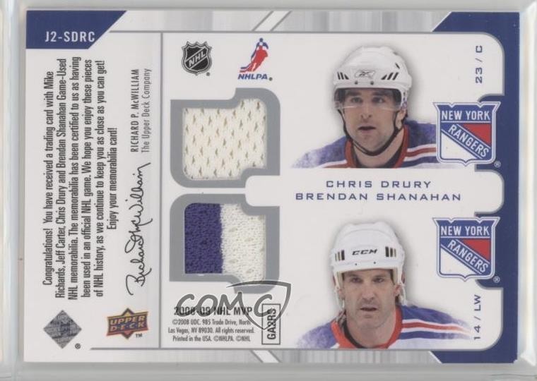 2008 MVP 2 on Jerseys Mike Richards Jeff Carter Brendan Shanahan Chris ...