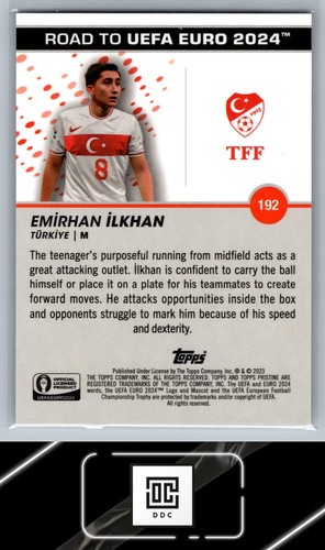 2023 Topps Pristine Road To Euro #192 Emirhan İlkhan Purple Refractors ...