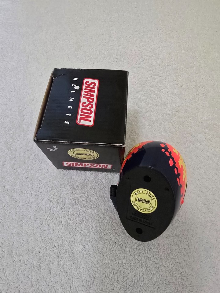Ricky Rudd Signed Simpson Signature Edition Mini Helmet 1/4 Racing ...