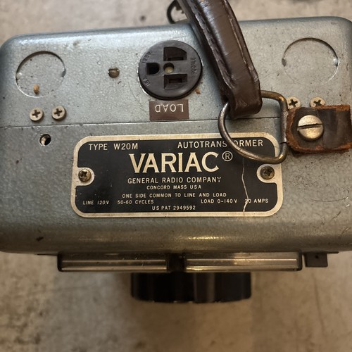 VARIAC W20M AUTOTRANSFORMER General Radio Company Untested | eBay