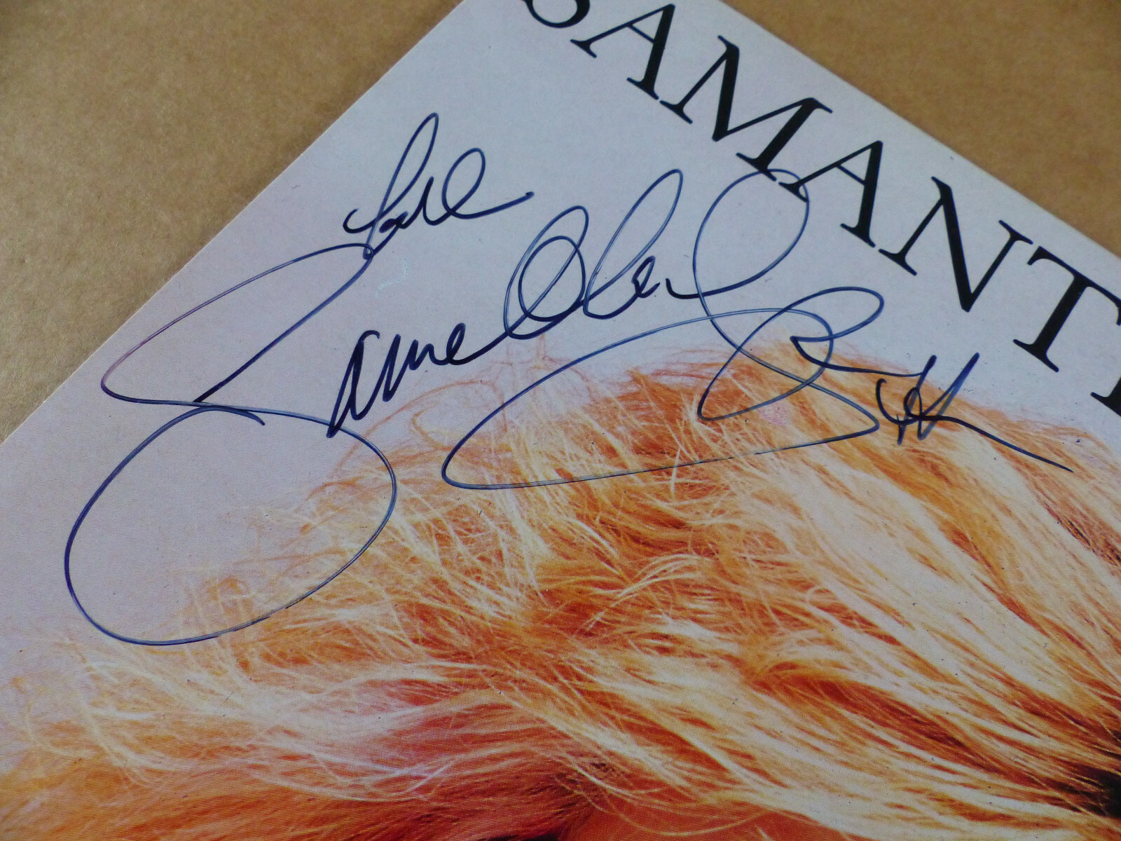 SAMANTHA FOX signed Autogramm signiert auf "TRUE DEVOTION" Vinyl ...