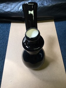 Vintage Ceramic Bong Glass Unused Very Rare black 1970’s Wood Stock 8 ...