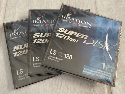 3-pack of Imation 3M Super Disk 120MB LS-120, NEW UNOPENED UNITS | eBay