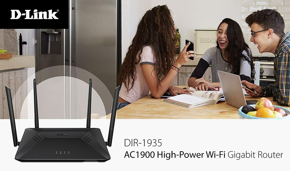 D-Link AC1900 Dual-Band High-Power MU-MIMO Wi-Fi Gigabit Router ...