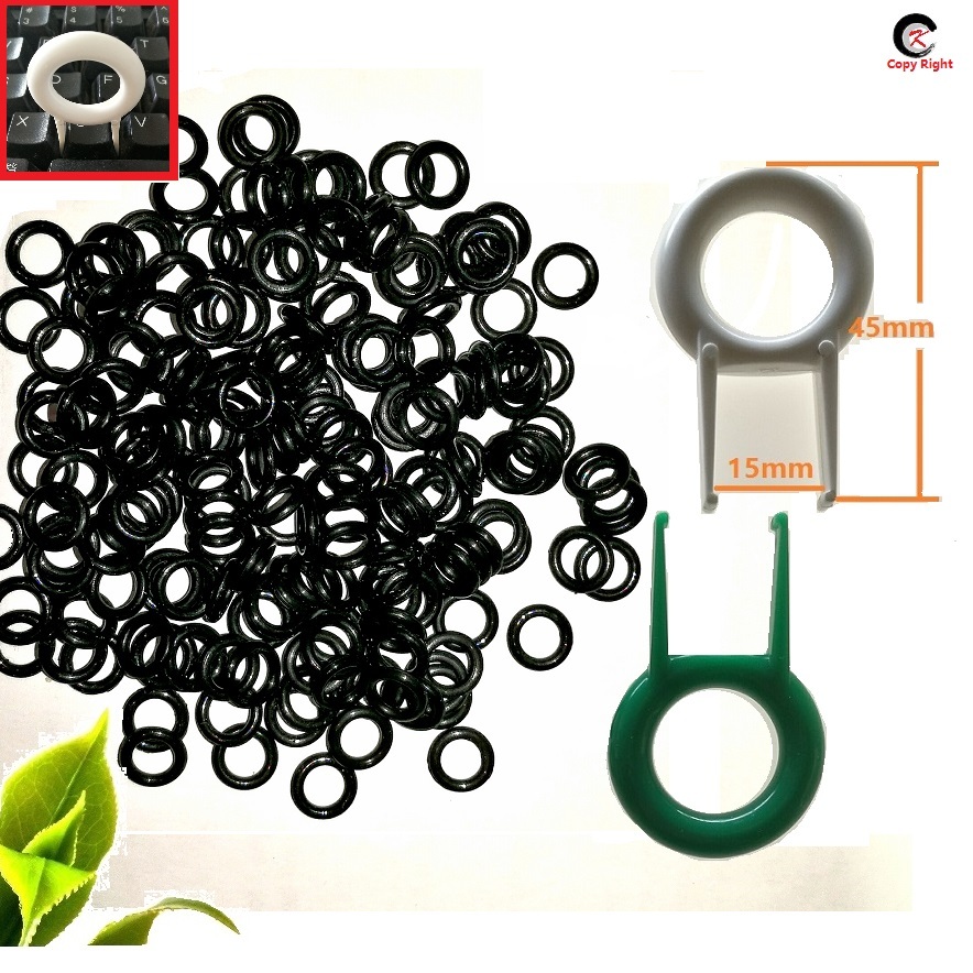 125 Mechanical Keyboard Key cap Rubber O-Ring Switch Dampeners Cherry ...
