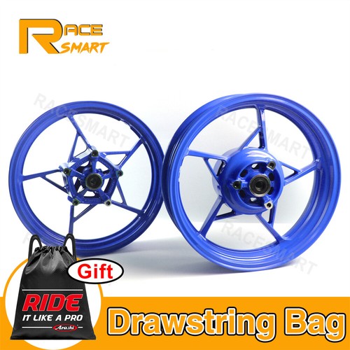 Blue Front Rear Wheel Rims For Kawasaki Ninja 400 EX400 Z400 2018-2023 ...