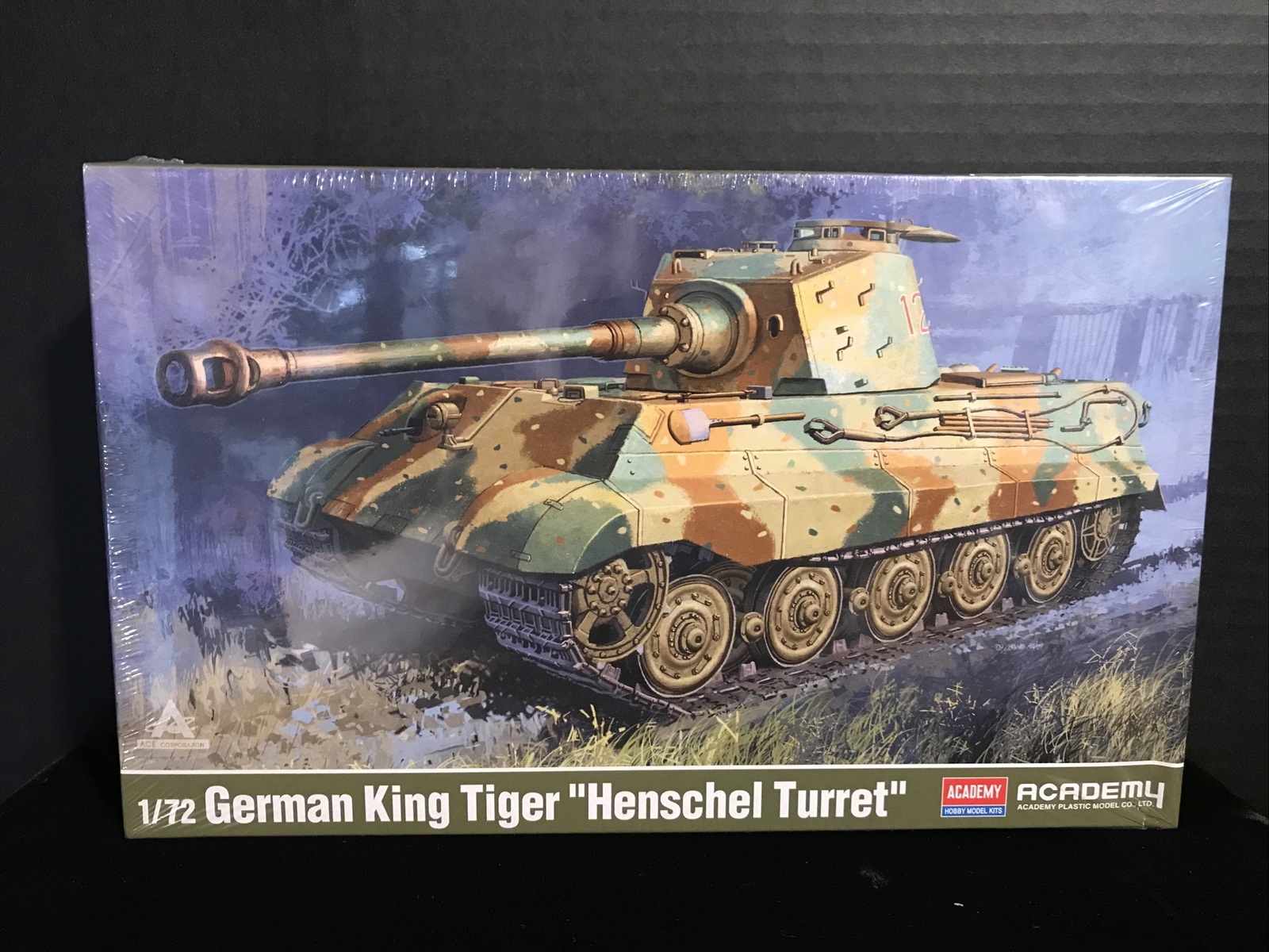 ACADEMY 13423 GERMAN KING TIGER HENSCHEL TURRET TANK MODEL KIT-NIB-1/72 ...