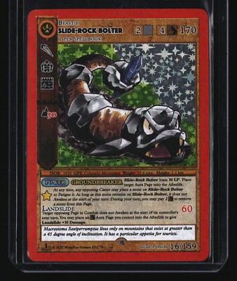 MetaZoo Slide Rock Bolter 16/159 Full Holo (Cryptid Nation 1st Ed) NM ...