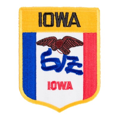 Iowa State Flag Shield Patch, United States of America Patches | eBay