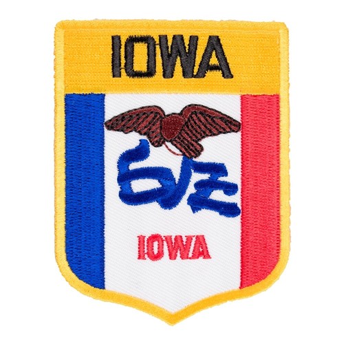 Iowa State Flag Shield Patch, United States of America Patches | eBay