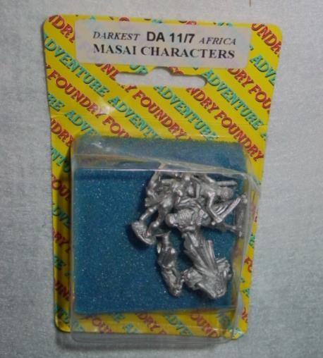 (2 Packs) Foundry Miniatures 28mm : DARKEST AFRICA MASAI & LIVESTOCK DA ...