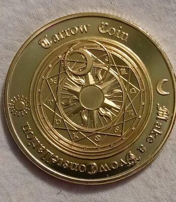 Zodiac Astrology Tarrow Coin Token Reading Sun Moon Stars Year ...