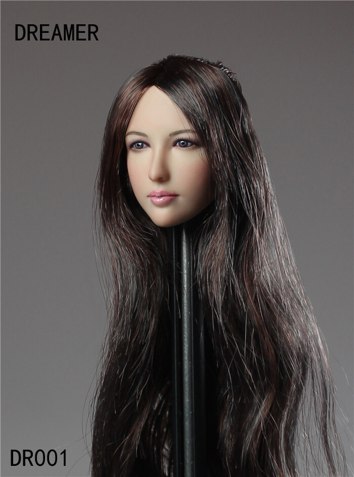 NEW 1/6 Female Head Sculpt Pale for 12" figure Hot toys phicen worldbox ...