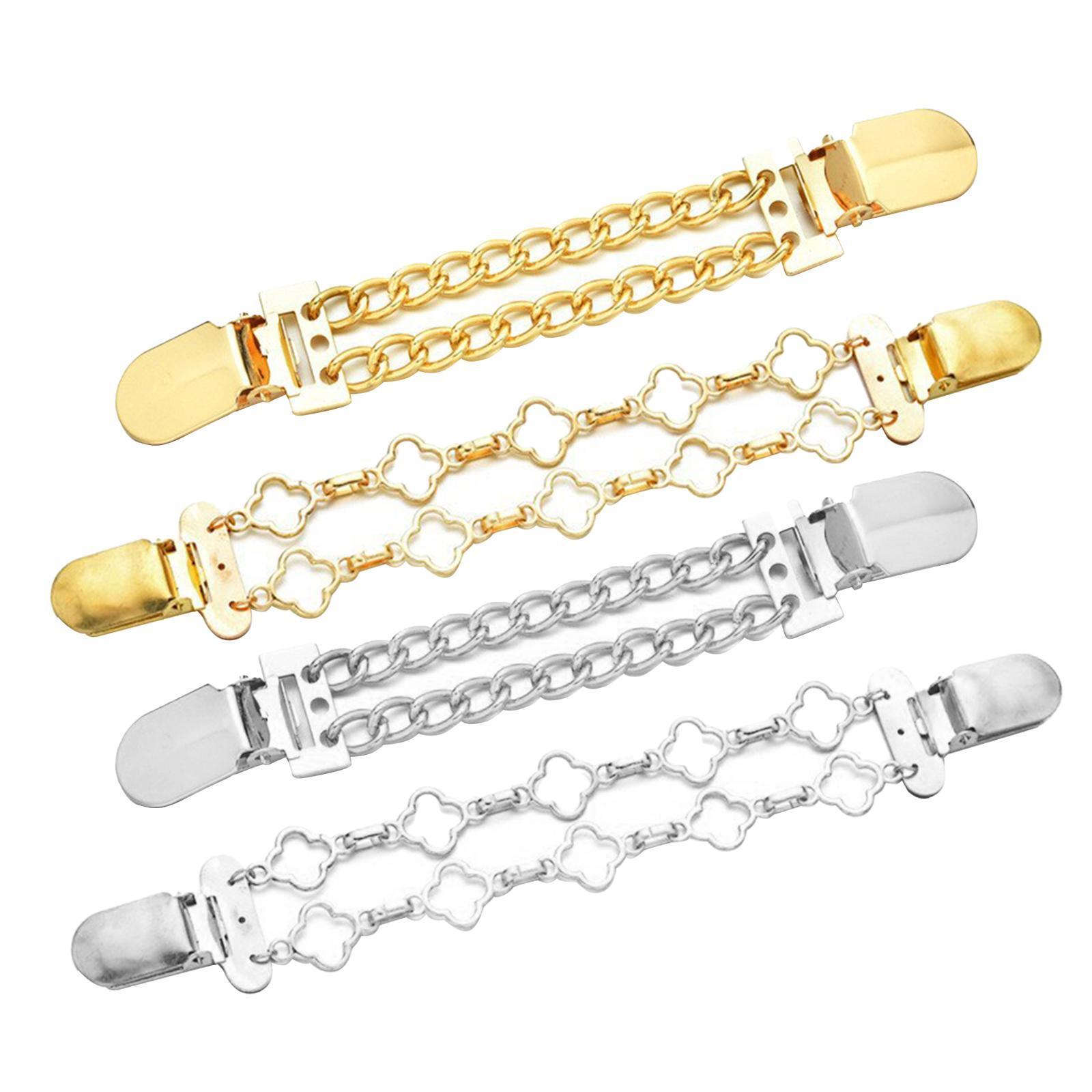 4 Pieces Sweater Shawl Clip Elegant Reusable Practical Dresses Shawl ...