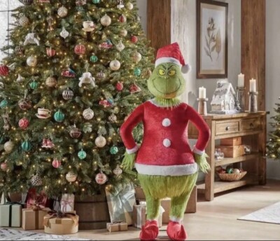 Gemmy Animated The Grinch Christmas Decor Life Size 4Ft Dances Sings ...