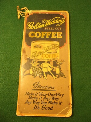 SUPER RARE ANTIQUE PROMOTIONAL NOTEBOOK "GOLDEN WEDDING STEEL CUT ...