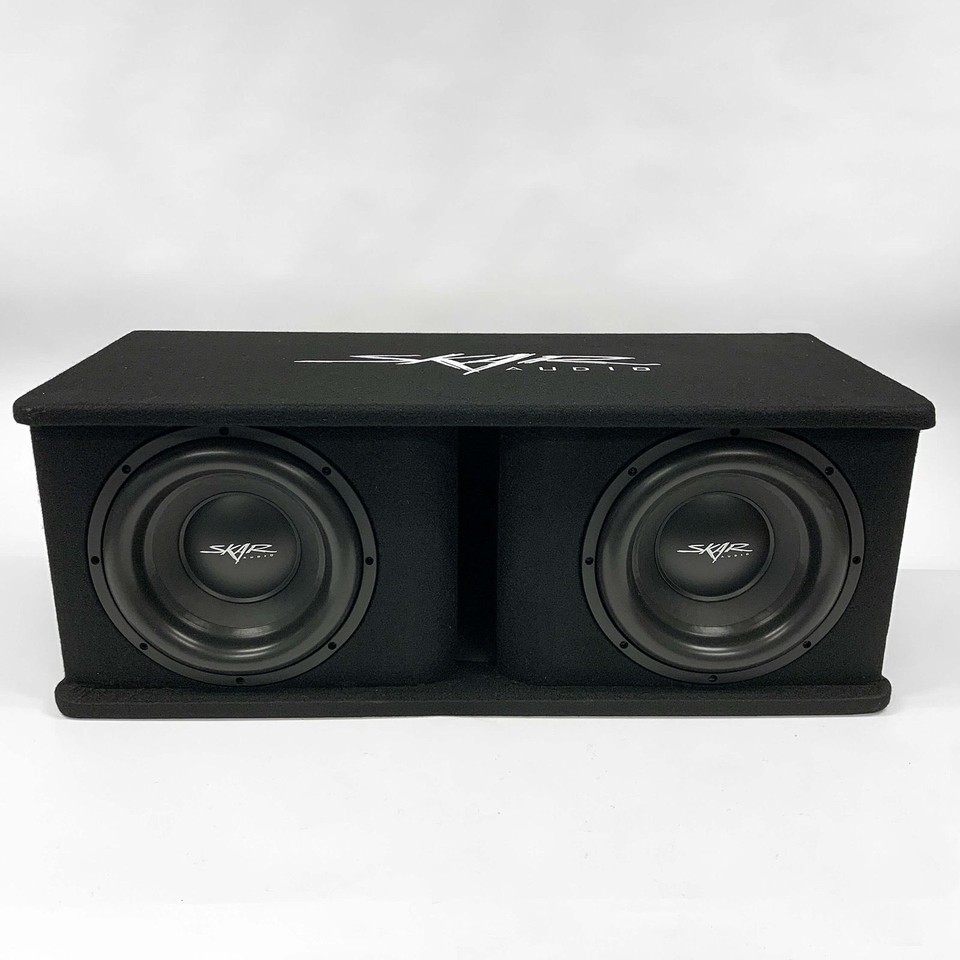 USED SKAR AUDIO SDR-2X12D4 DUAL 12" 2400 WATT LOADED PORTED SUBWOOFER ...