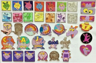 Disney Pin Figment Hidden Mickeys Chasers Cast HM WDW Authentic UPick ...