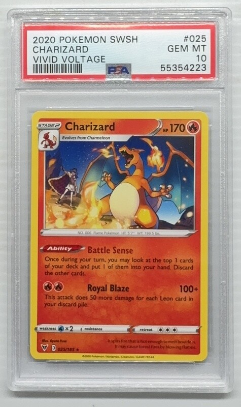 Charizard 2020 Sword & Shield: Vivid Voltage #025/185 Base Price Guide ...