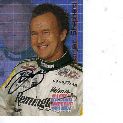 MORGAN SHEPHERD SIGNED 1996 MAXX ODYSSEY RACING #75 - NASCAR | eBay