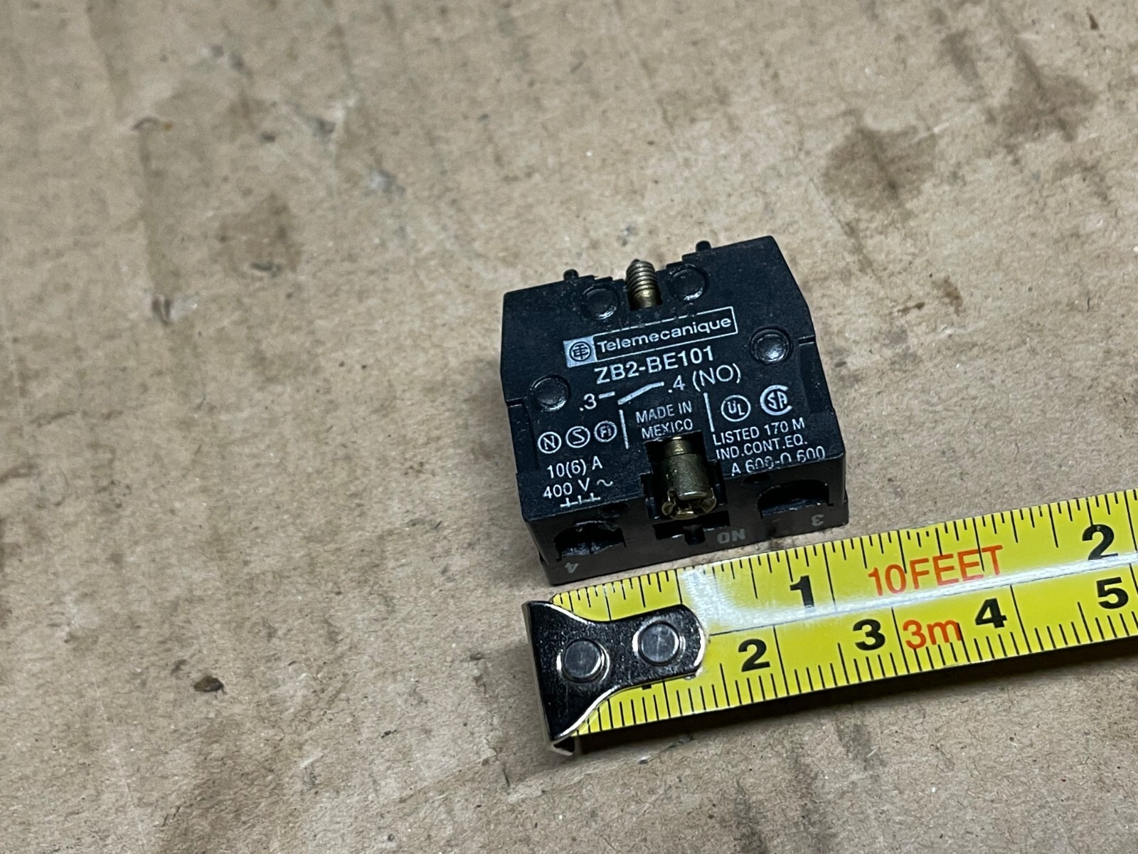 Telemecanique ZB2-BE101 push button contact block 1 NO normally open 1 ...