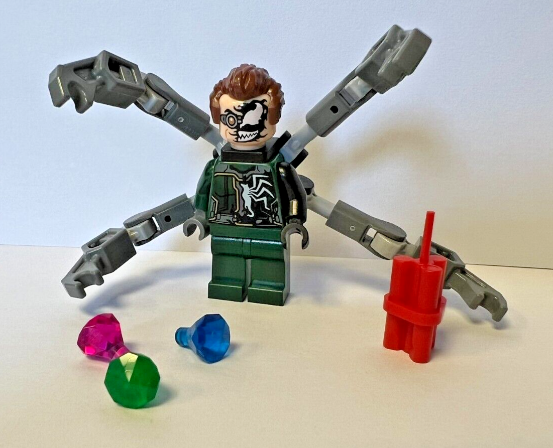 Lego Marvel Venomised Doc Ock Minifigure - Venom Doc Ock Lego ...