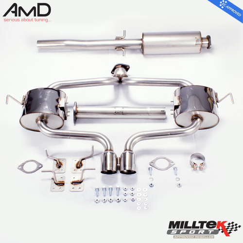 Milltek MINI Cooper S R53 Stainless Steel Cat Back Exhaust - RESONATED ...