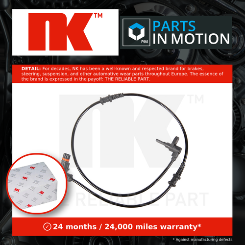 ABS Sensor fits MERCEDES VITO W639 3.2 Front 05 to 08 Wheel Speed NK ...