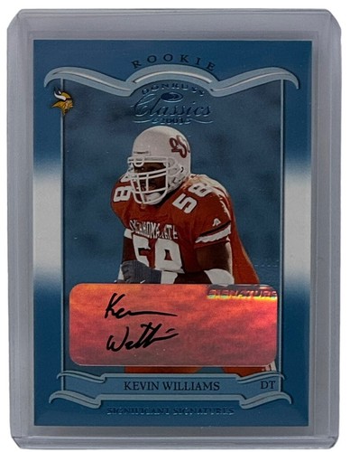 Kevin Williams 2003 Donruss Classics Rookie Auto #039/250 Minnesota ...