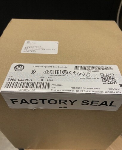 New Genuine New In Box 5069-L330ER CompactLogix 3MB Enet PLC Controller ...