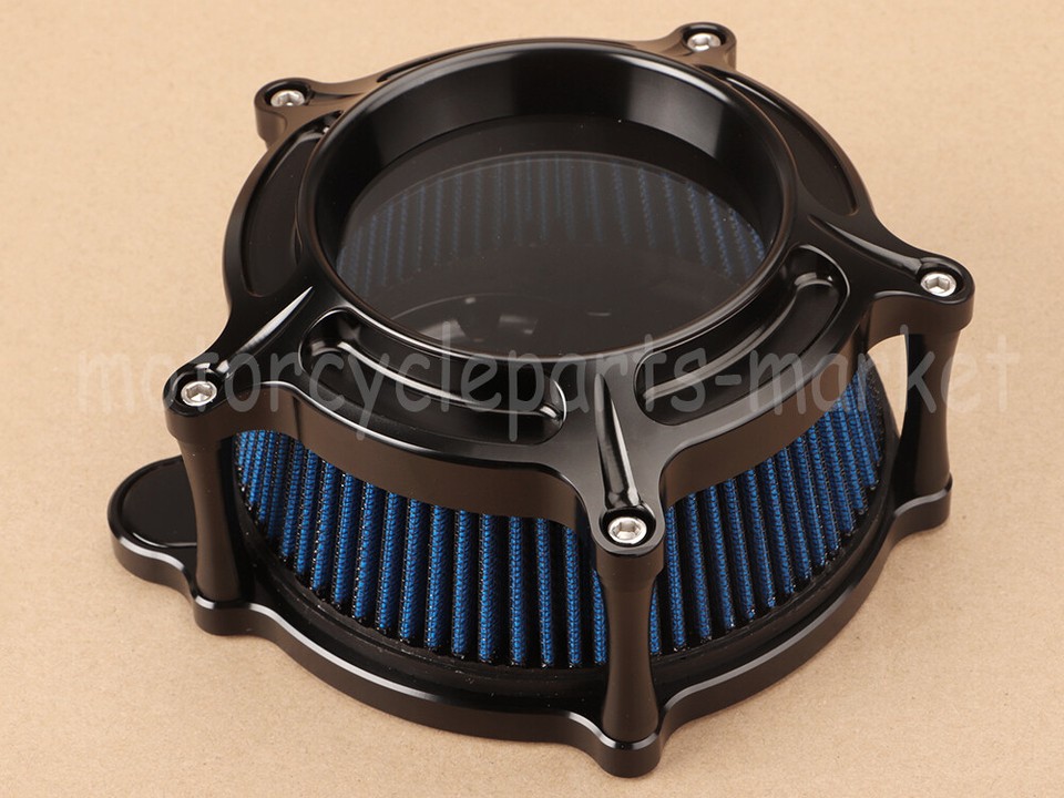Clear Air Cleaner Intake Blue Filter For Harley Dyna Street Bob Road ...