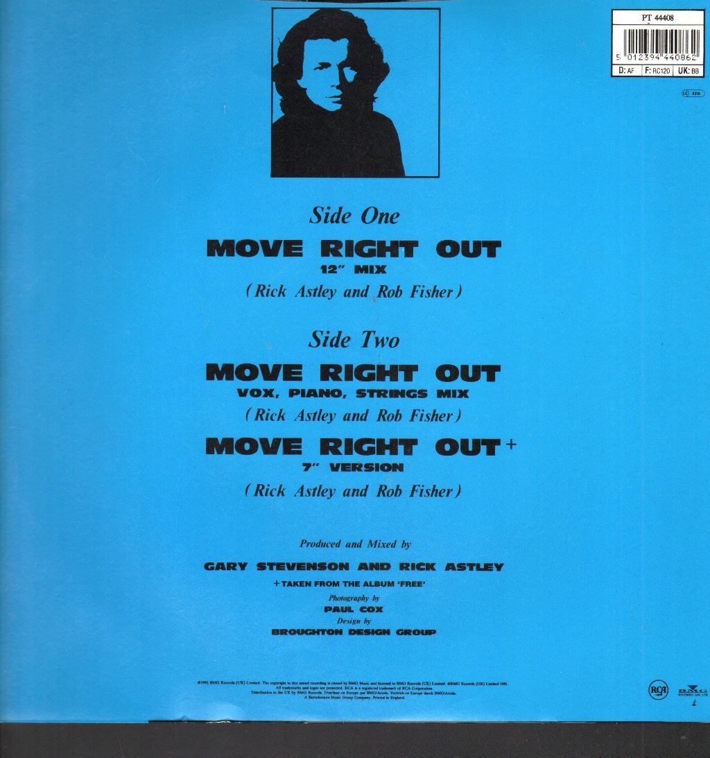 Rick Astley Move Right Out 12" vinyl UK Rca 1991 Pic sleeve PT44408 | eBay