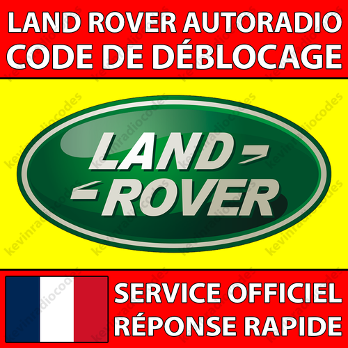 LAND ROVER RADIO CODE DE DÉBLOCAGE DEFENDER DISCOVERY FREELANDER POUR ...
