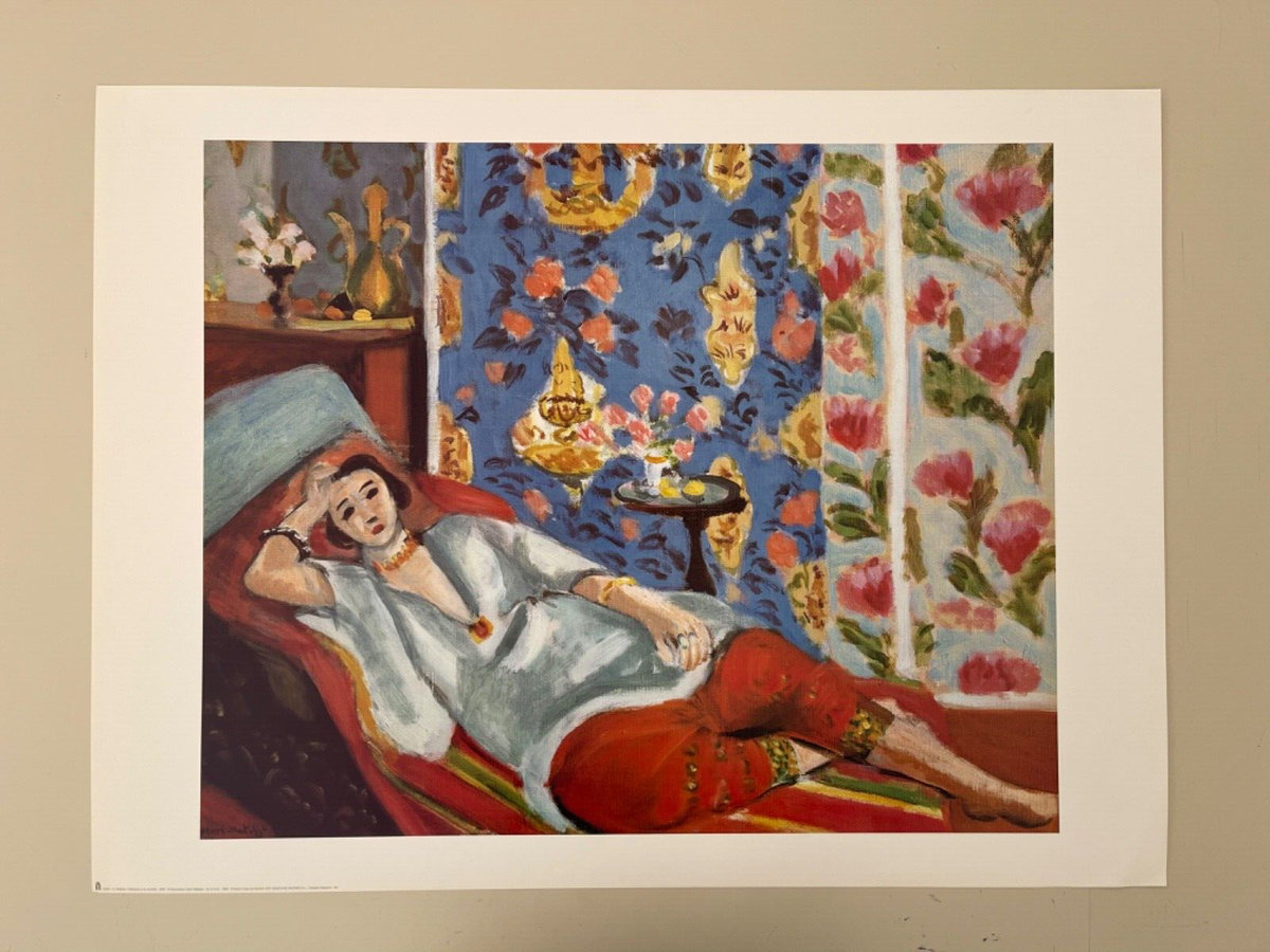Odalisque Painting Matisse Henri Matisse, Odalisque Sur La Terrasse