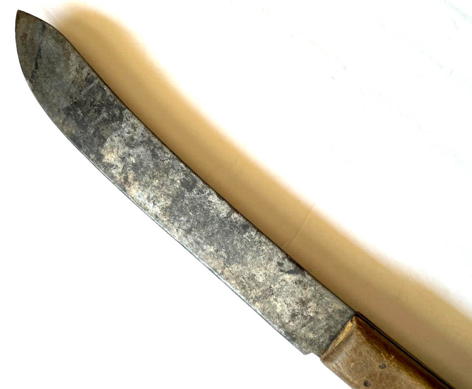 Primitive 1900's 5 Pin Handle butcher knife, antique HAND FORGED-14" | eBay