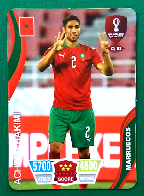 QATAR 2022 EF CARD #083 ACHRAF HAKIMI FIFA WORLD CUP Peru Edition | eBay
