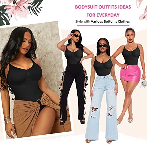 Brabic Bodysuit Shapewear For Women Tummy Control Panties Seamless