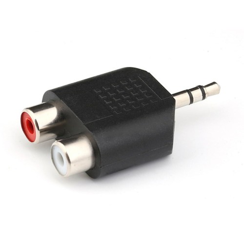 RCA to AUX Adapter, Nickel Plated 3.5mm TRS Male Stereo to 2 RCA Female ...
