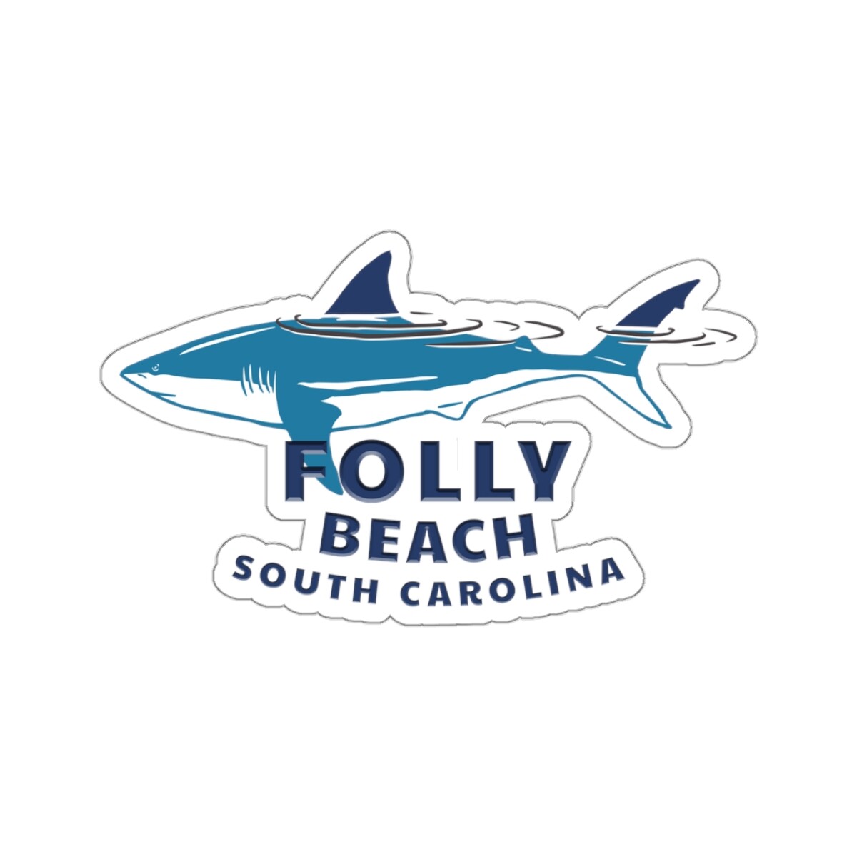 Folly Beach, South Carolina, Kiss-Cut Stickers, Free Shipping. | eBay