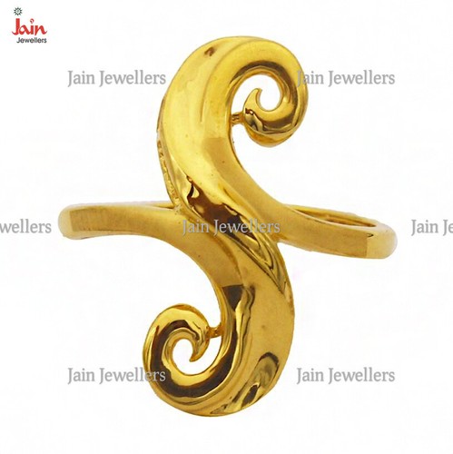 18 Kt, 22 Kt Hallmark Yellow Gold Women'S Engagement Ring Size 7 8 9 10 ...