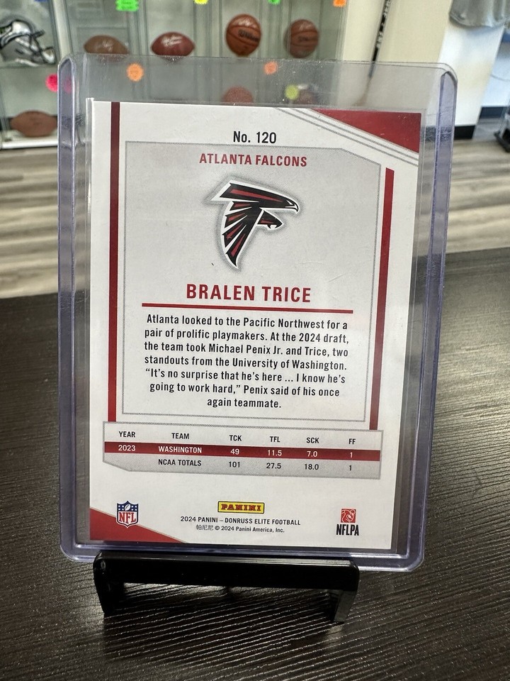 2024 Panini Elite Football Bralen Trice Green Status Rookie /48 PJ | eBay